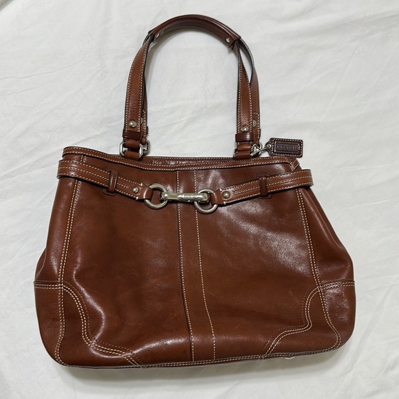 Coach | Bags | Coach Purse Bucket Style In Brown All Leather | Poshmark